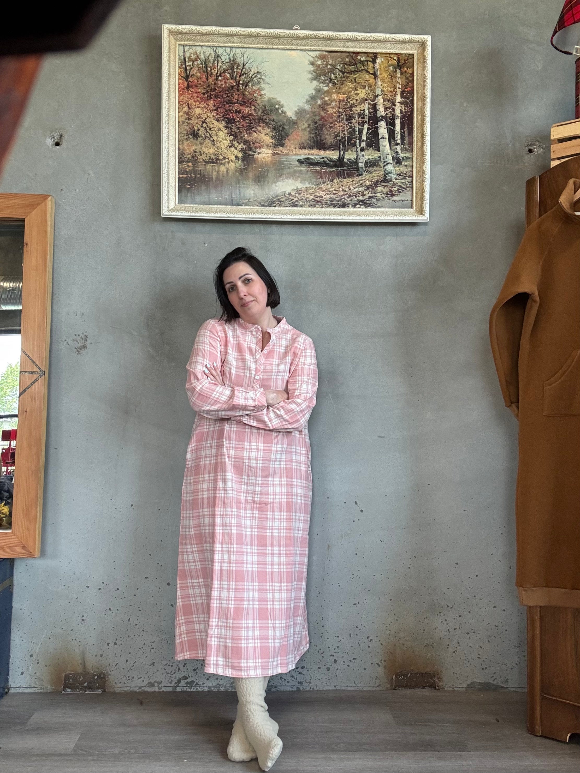 Flannel Northern Nana Nighty – Birch Hill Studio