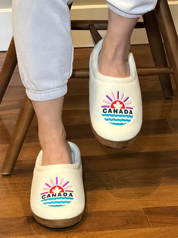 Sunrise Canada Slippers – Birch Hill Studio
