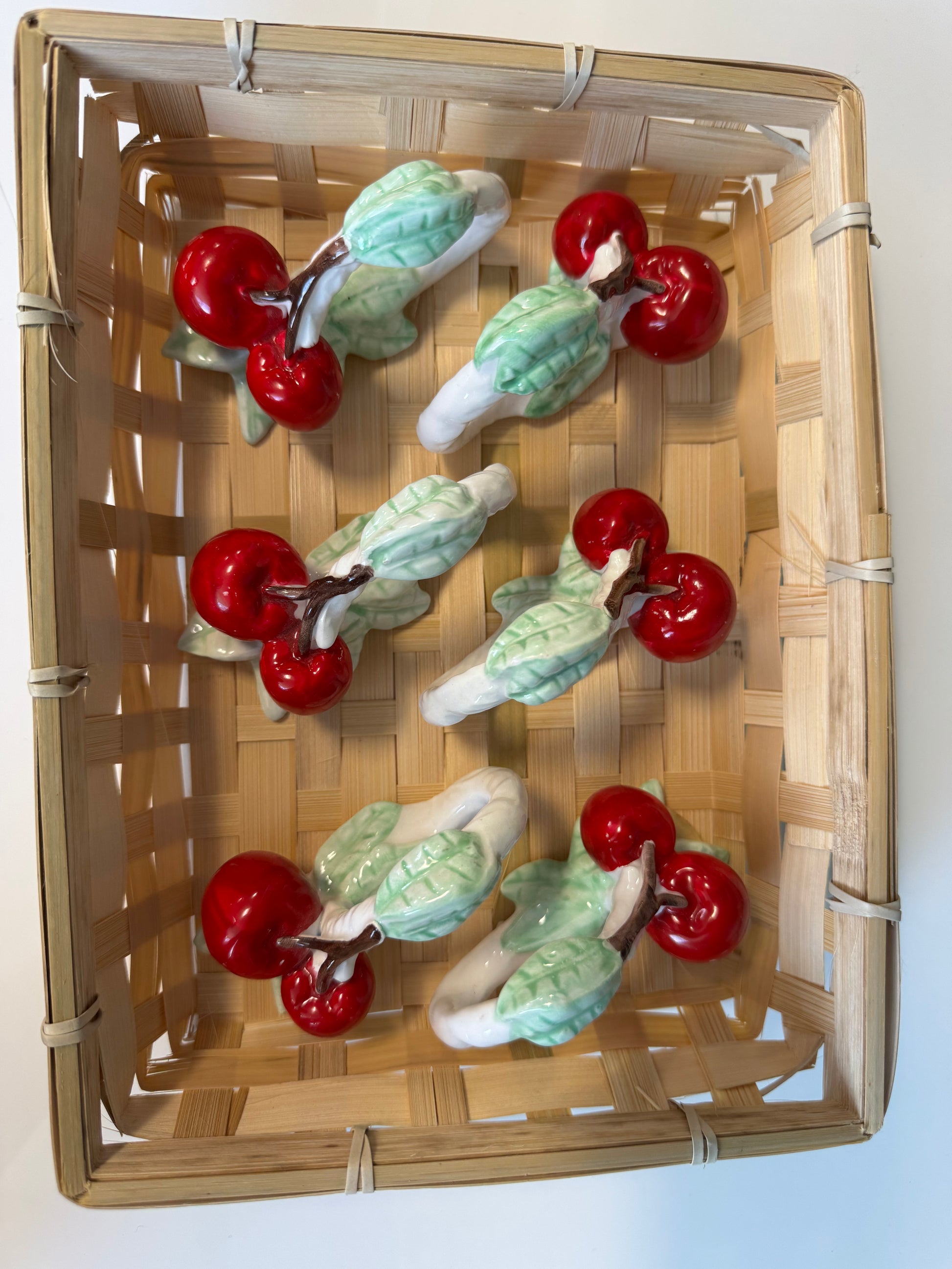 Pre-Loved Ceramic Cherry Napkin Rings – Birch Hill Studio