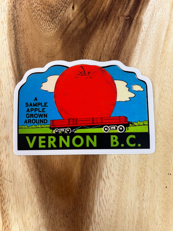 Vernon Apple Sticker - Birch Hill Studio