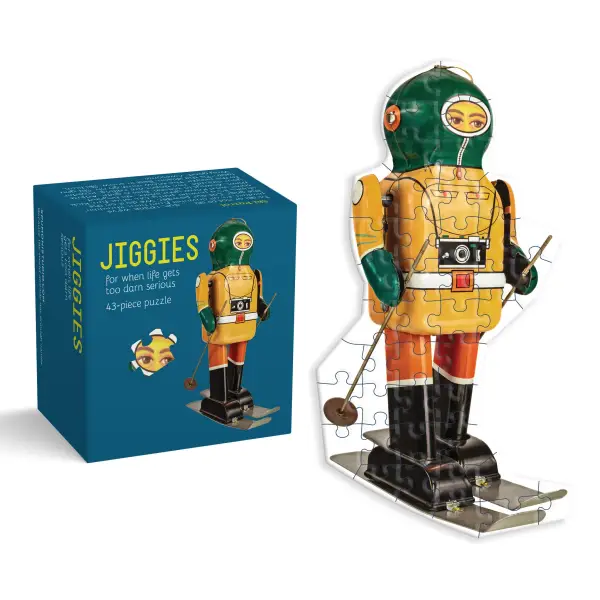 Ski Patrol Skier-Shaped Jiggie Puzzle 43 Piece - Birch Hill Studio